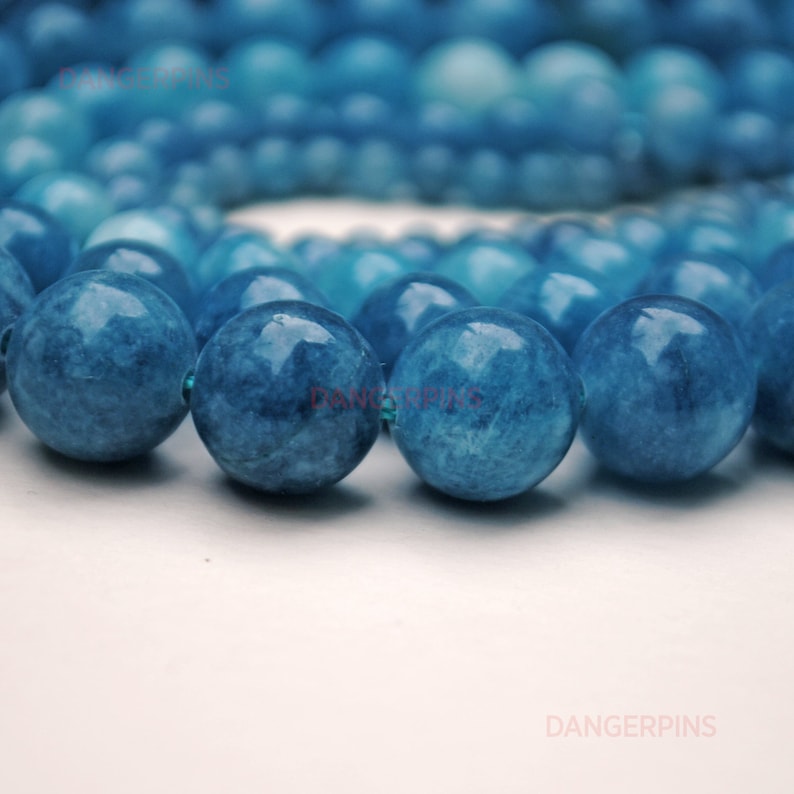 Blue sky stone beads polished 4mm to 12mm natural stone | Etsy