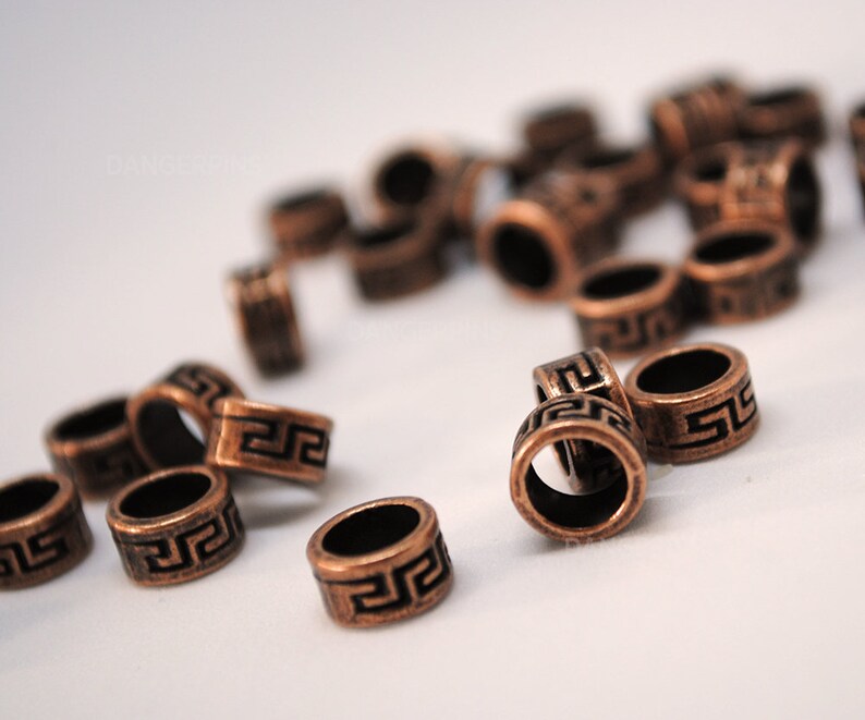 30 Small Greek Meander Style Viking / Celtic Hair Beard Braid - Etsy