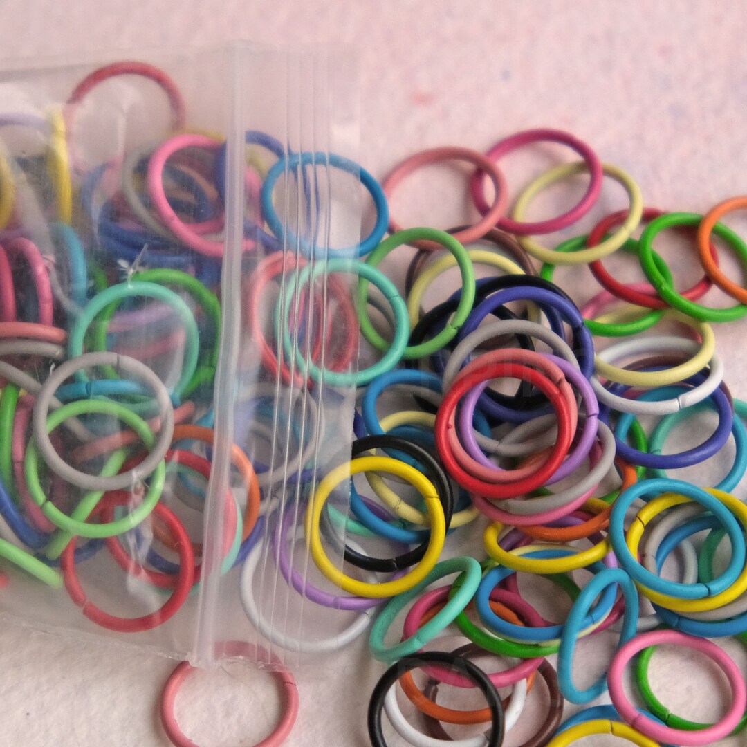 200 Assorted Colored Jump Rings 8-10mm Sizes - High Strength - Etsy