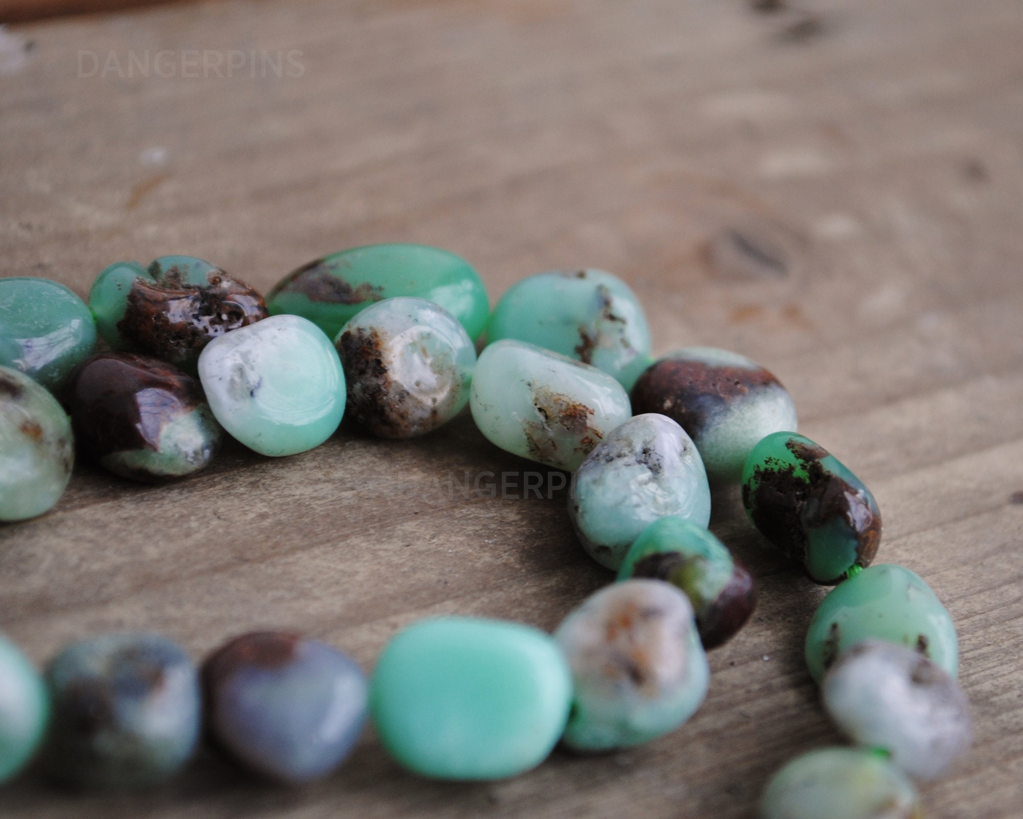 Irregular Green & Brown stone beads polished 8mm to 10mm | Etsy