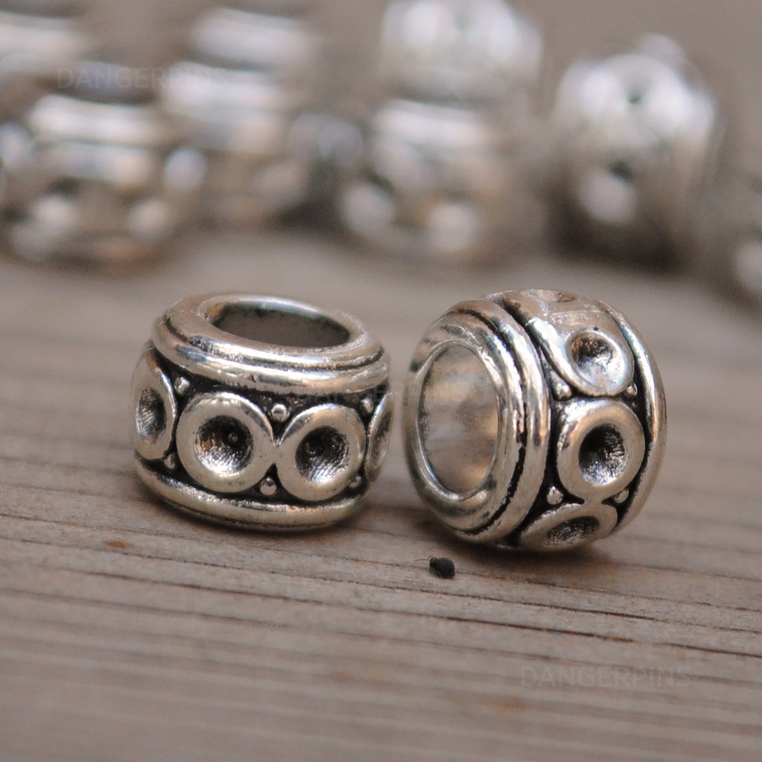 10 Small Band of Rings Hair Beard Rings - Viking Celtic Silver Tibet - Etsy