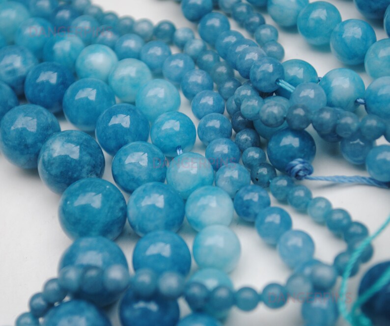 Blue Sky Stone Beads Polished 4mm to 12mm Natural Stone - Etsy
