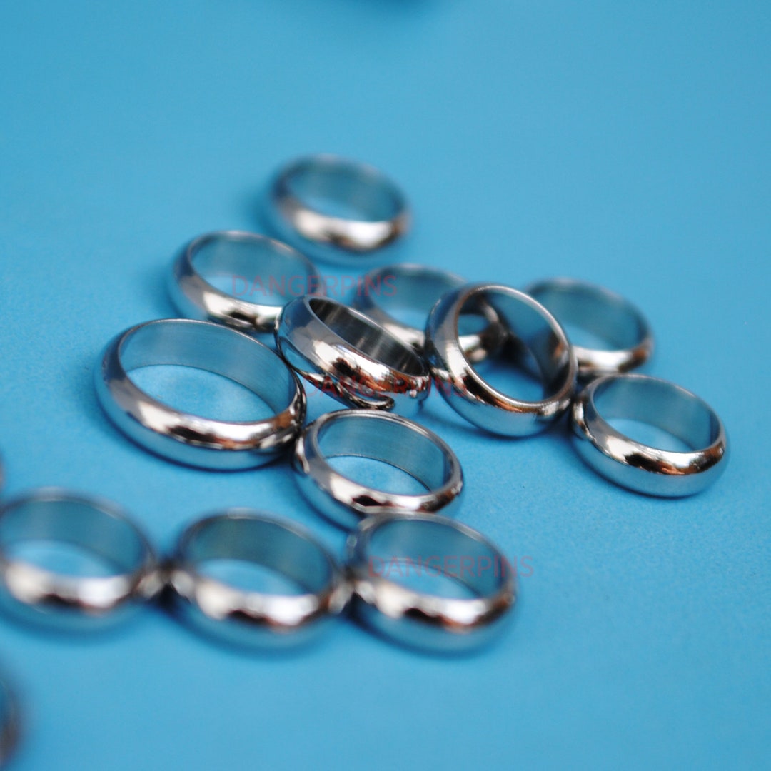 Set of 20 Minimal Steel Hair Rings / Rings - Viking Beard Braid - Etsy