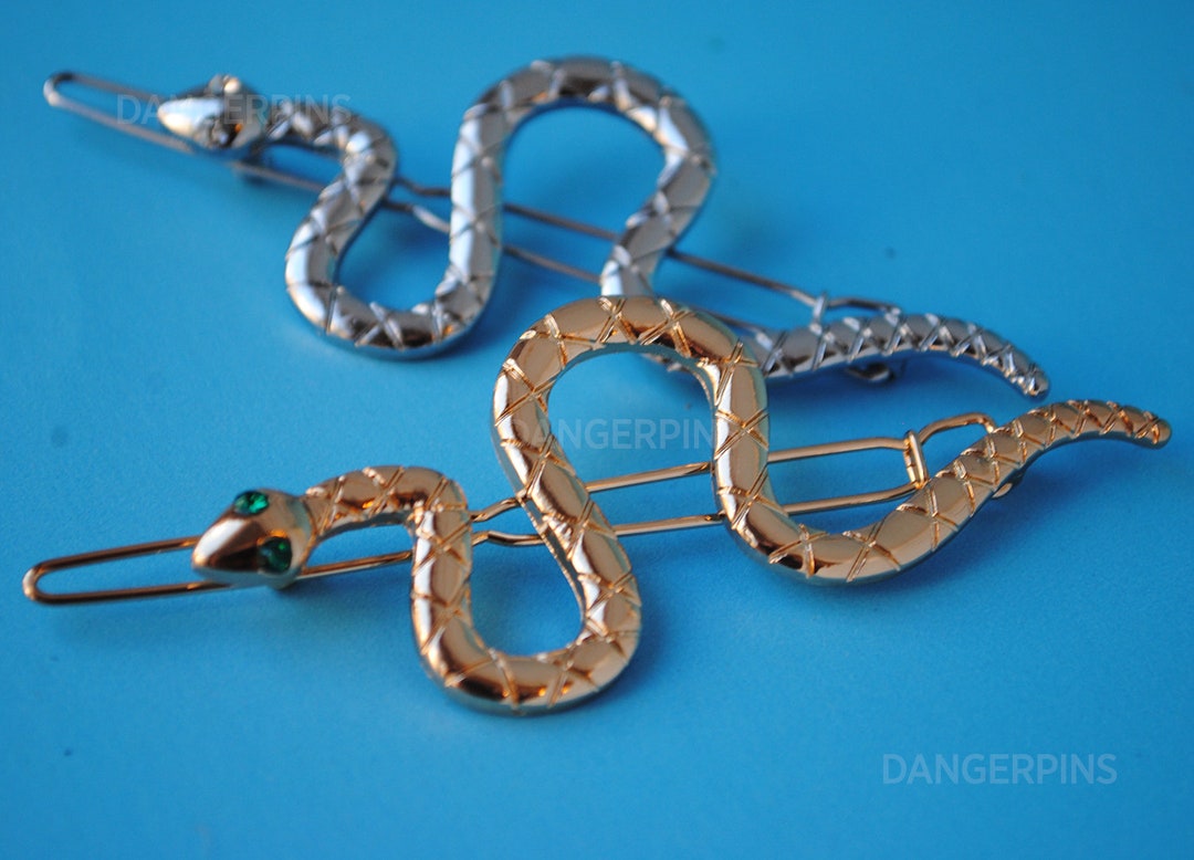 Set of 2 Snake Hair Pins 7cm - Etsy
