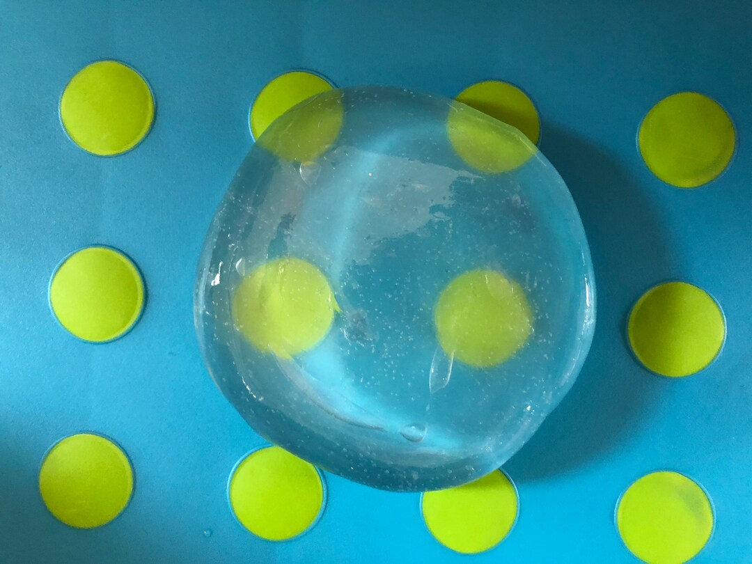Clear Metallic Blue Pigment Slime - Etsy