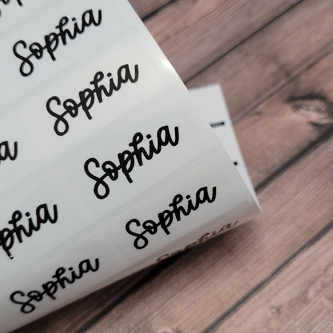 Waterproof Clear Name Stickers - Etsy