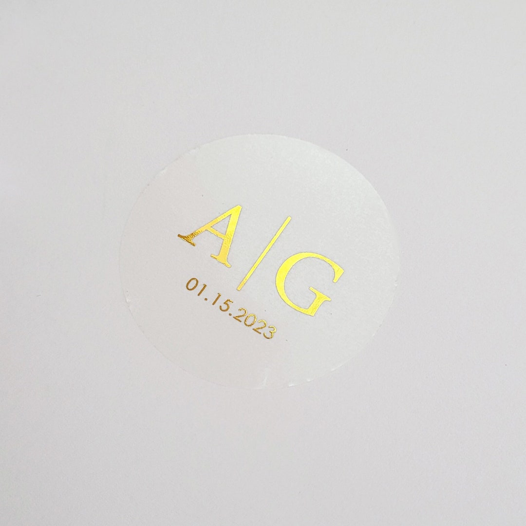 Wedding Invitation Stickers, Envelope Seals, Initial Labels for Wedding ...