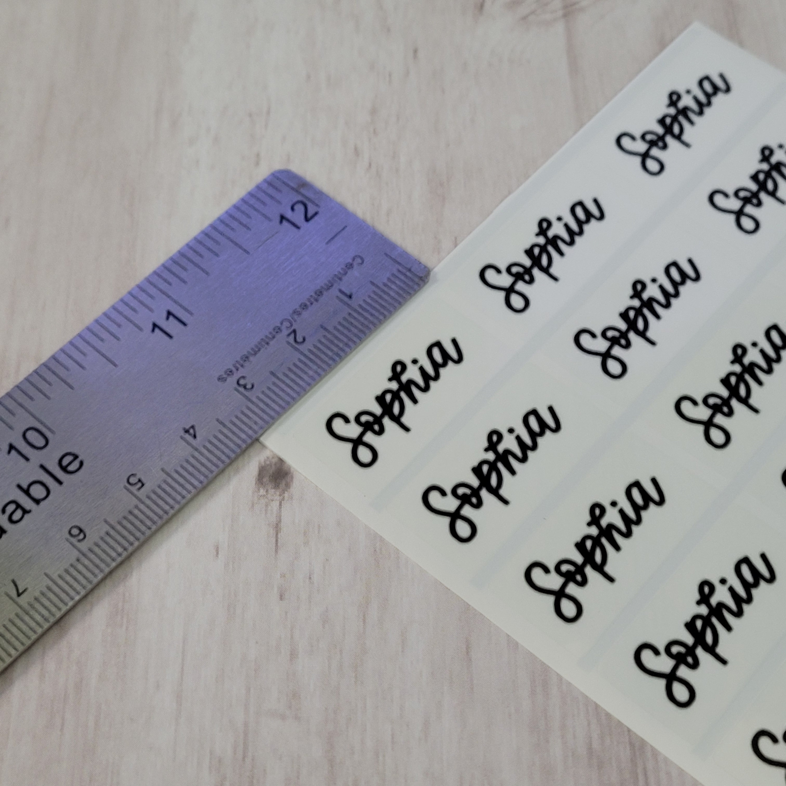 Waterproof Clear Name Stickers - Etsy