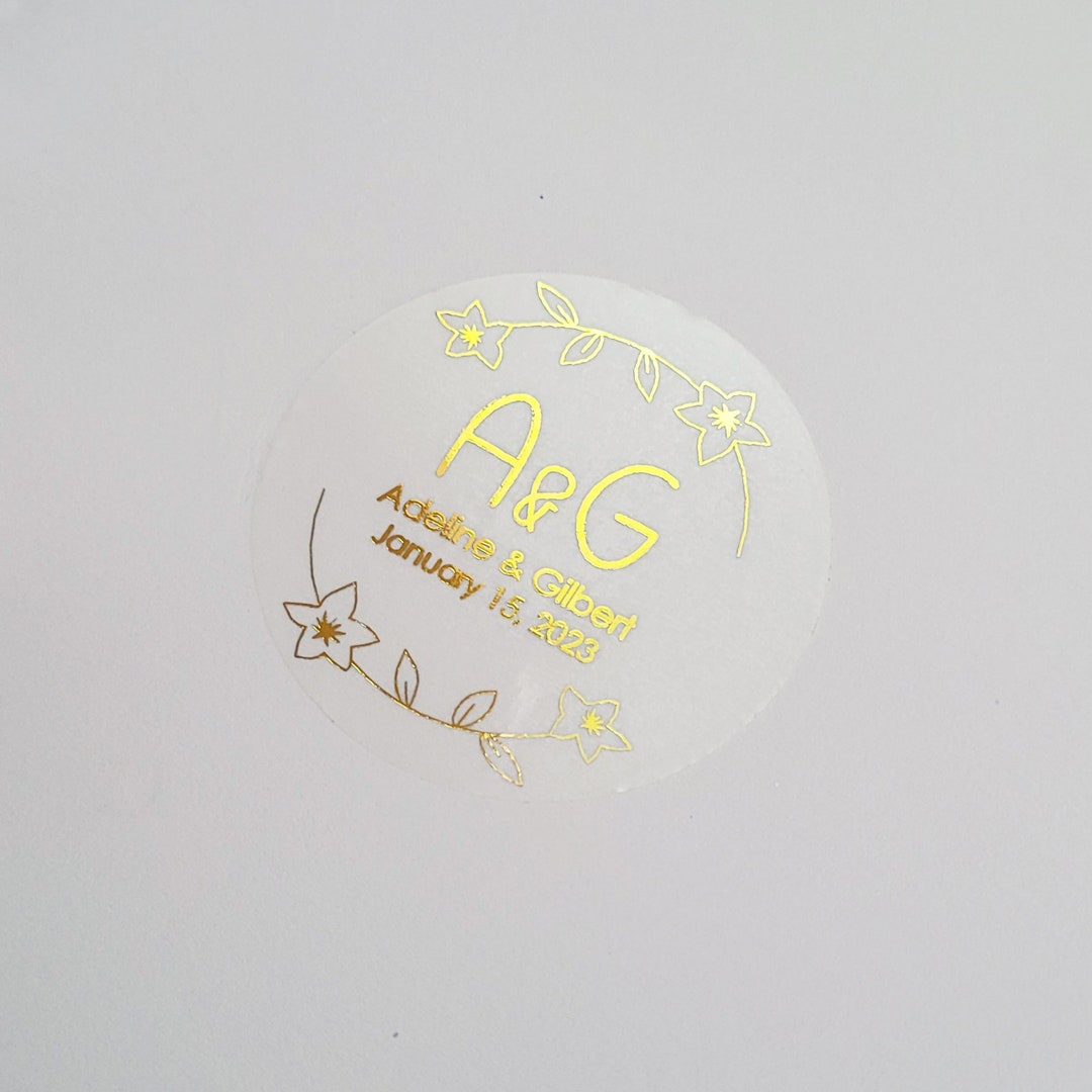 Wedding Invitation Stickers, Envelope Seals, Initial Labels for Wedding ...