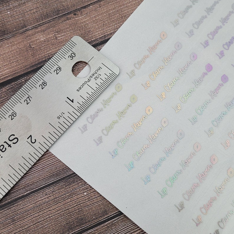 Clear Custom Logo Labels: Waterproof Vinyl (48 Labels) - Etsy