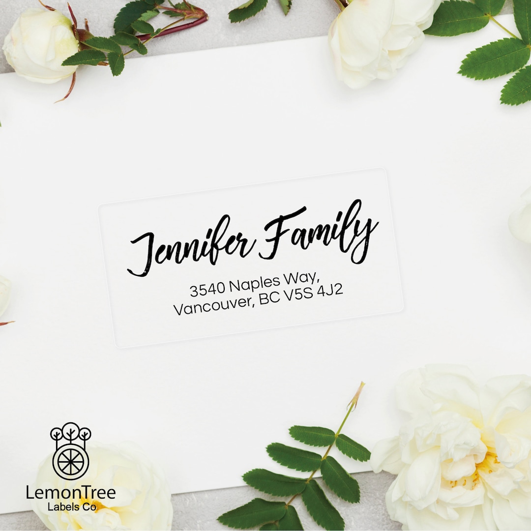 Guest Address Labels / Clear Label / Wedding Address Labels ...