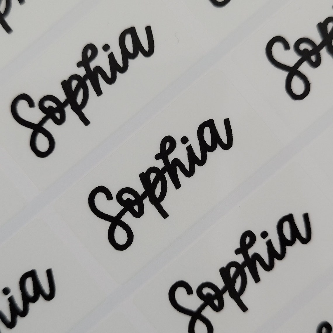 Waterproof Clear Name Stickers - Etsy