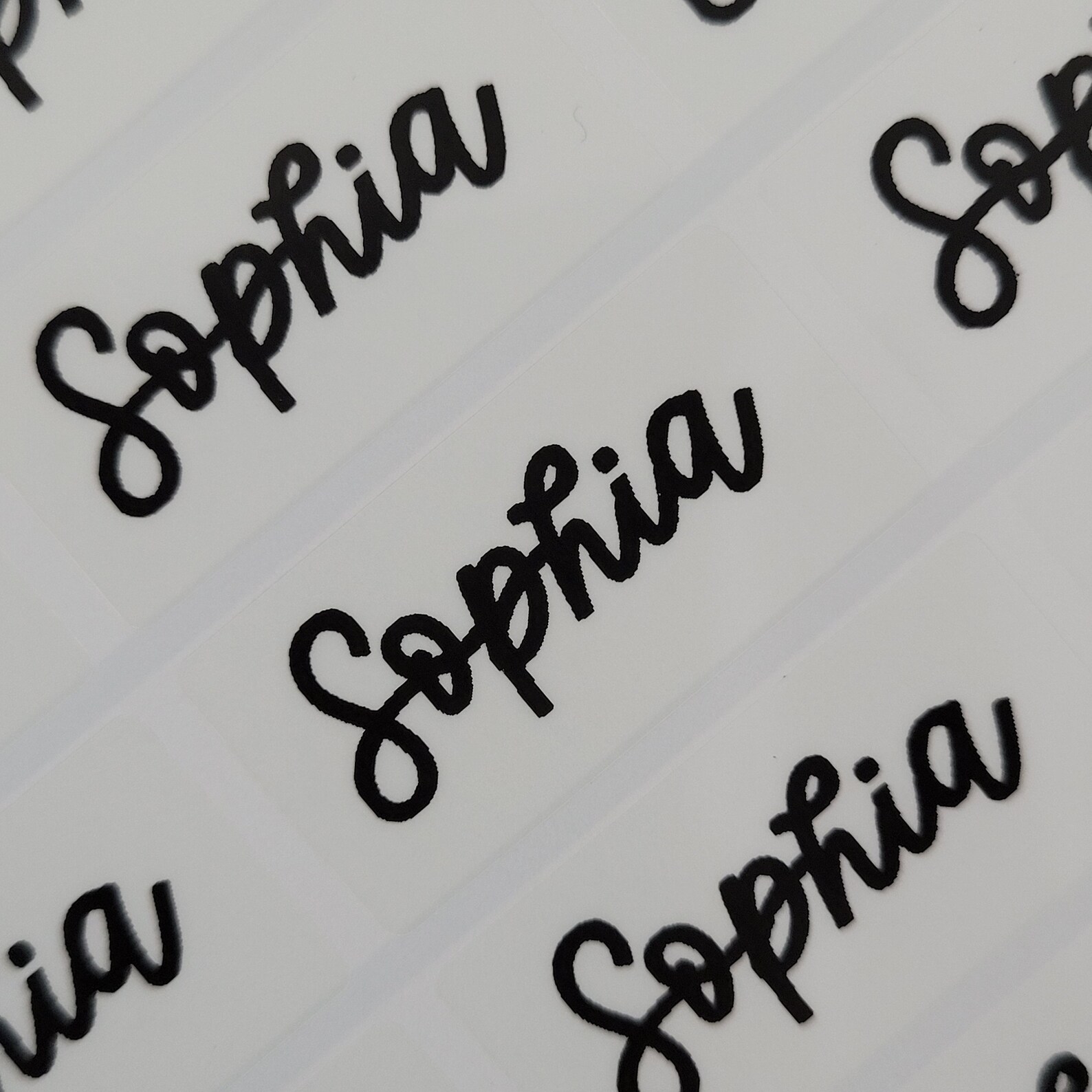 Waterproof Clear Name Stickers - Etsy