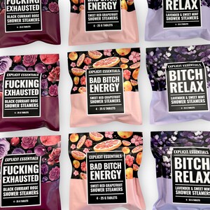 Swear Shower Steamer Set, 3 Pack Shower Steamers, Shower Bombs - Etsy
