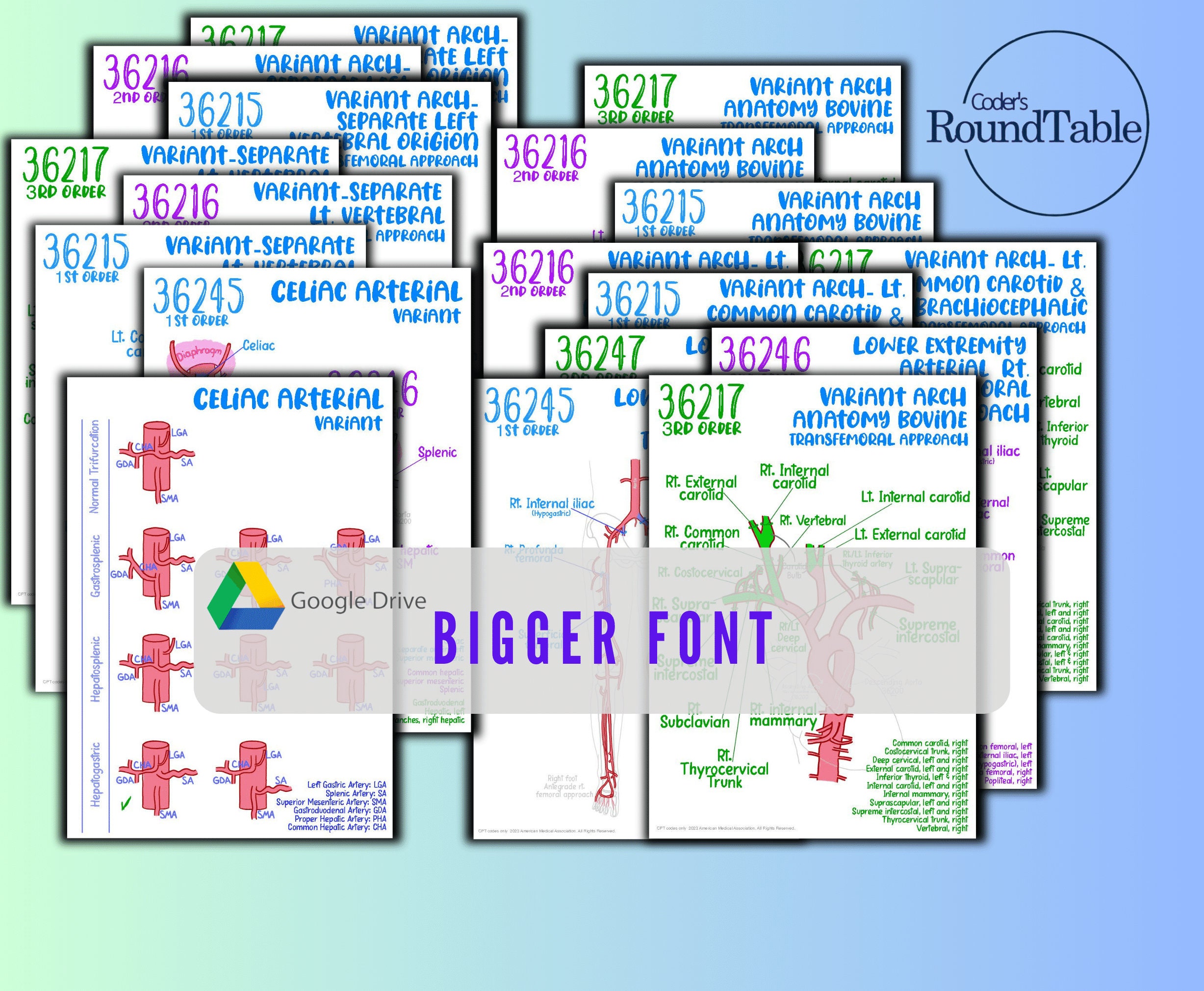 Interventional Radiology Coding Charts - Etsy
