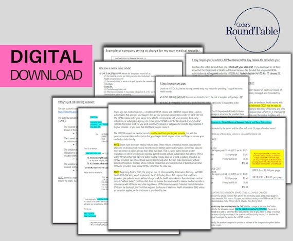 Avoid Medical Records Copying Fees How to Request Your - Etsy