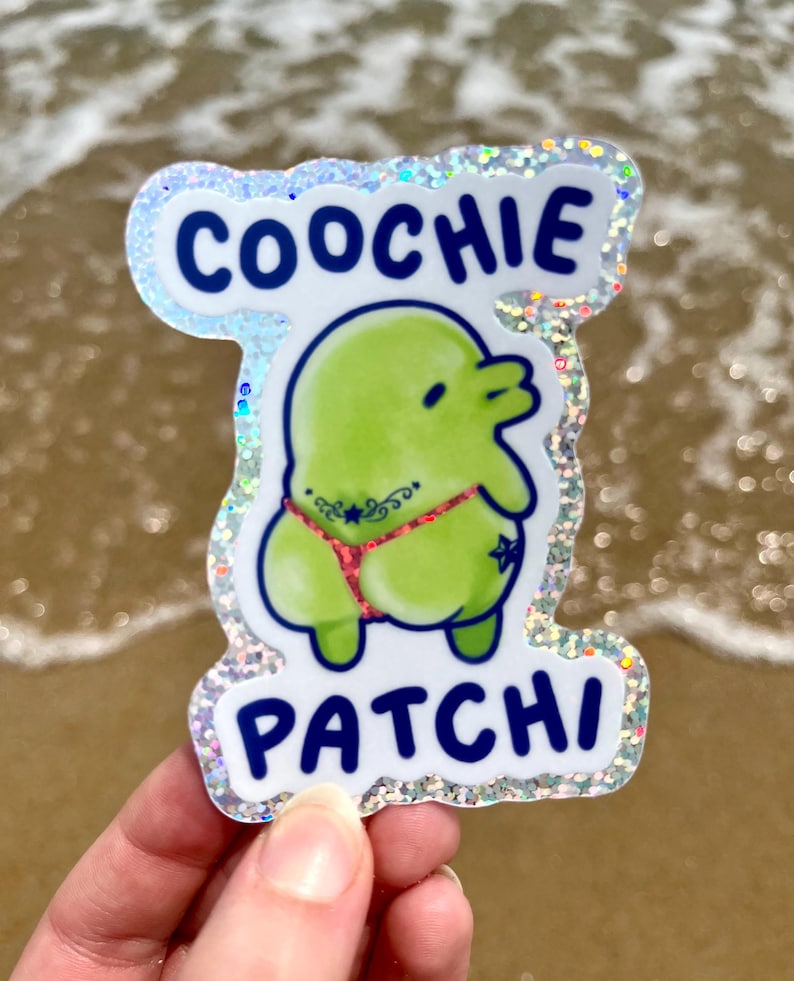 Coochiepatchi (kuchipatchi) Glitter Vinyl Sticker - Etsy
