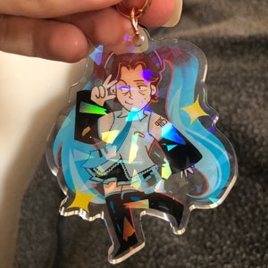 Jerma Jermiku Holographic Keychain - Etsy