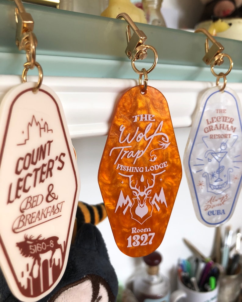 Hannibal Vintage Hotel Keychains - Etsy