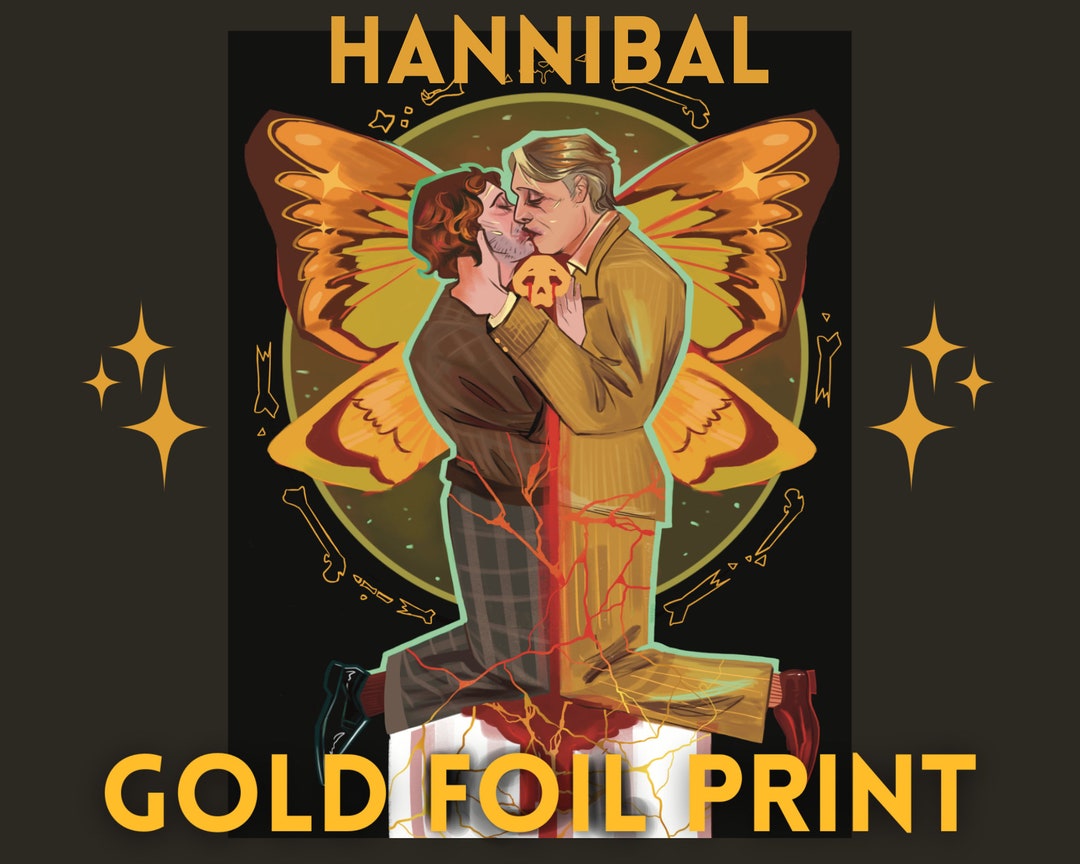 Hannigram Gold Foil Art Print - Etsy