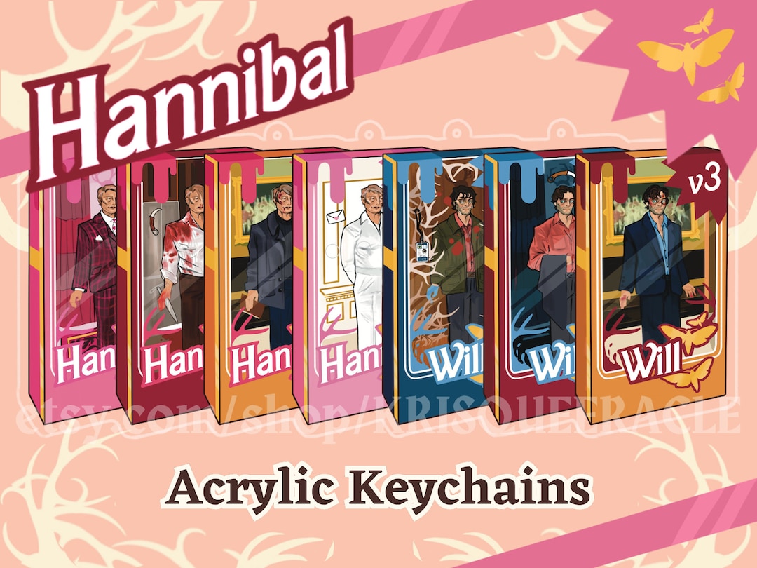 Hannibal + Will Doll Acrylic Keychains - Etsy