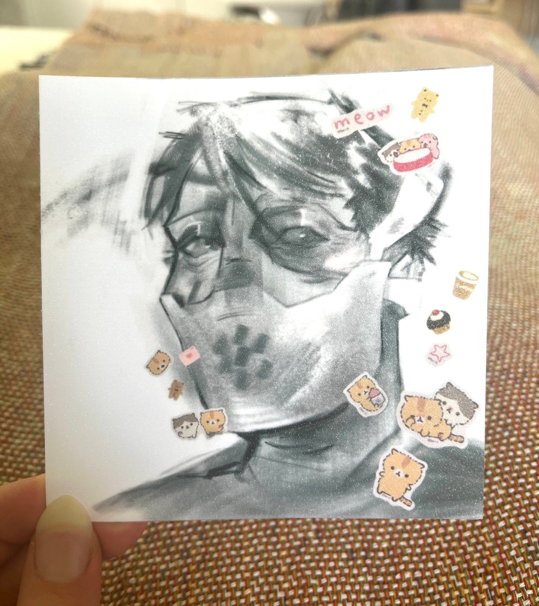 Hannibal Mask 4x4 Glitter Mini Print - Etsy