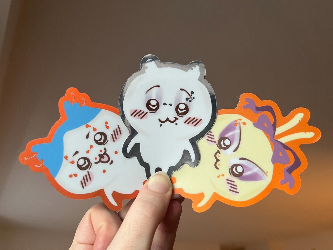 Pierced Chii Kawa Gang 3” Metallic Stickers - Etsy