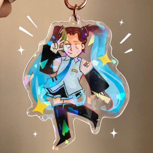 Jerma Jermiku Holographic Keychain - Etsy