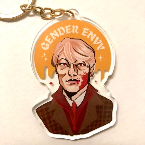 Hannibal Lecter 'gender Envy' Acrylic Charm Keychain - Etsy