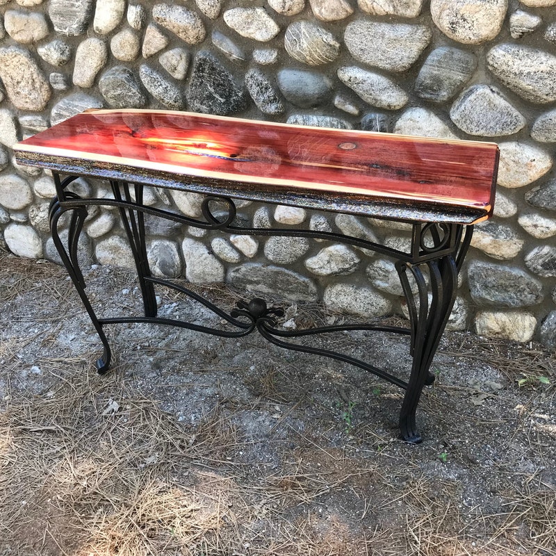 Live Edge Picnic Table Cedar - Etsy