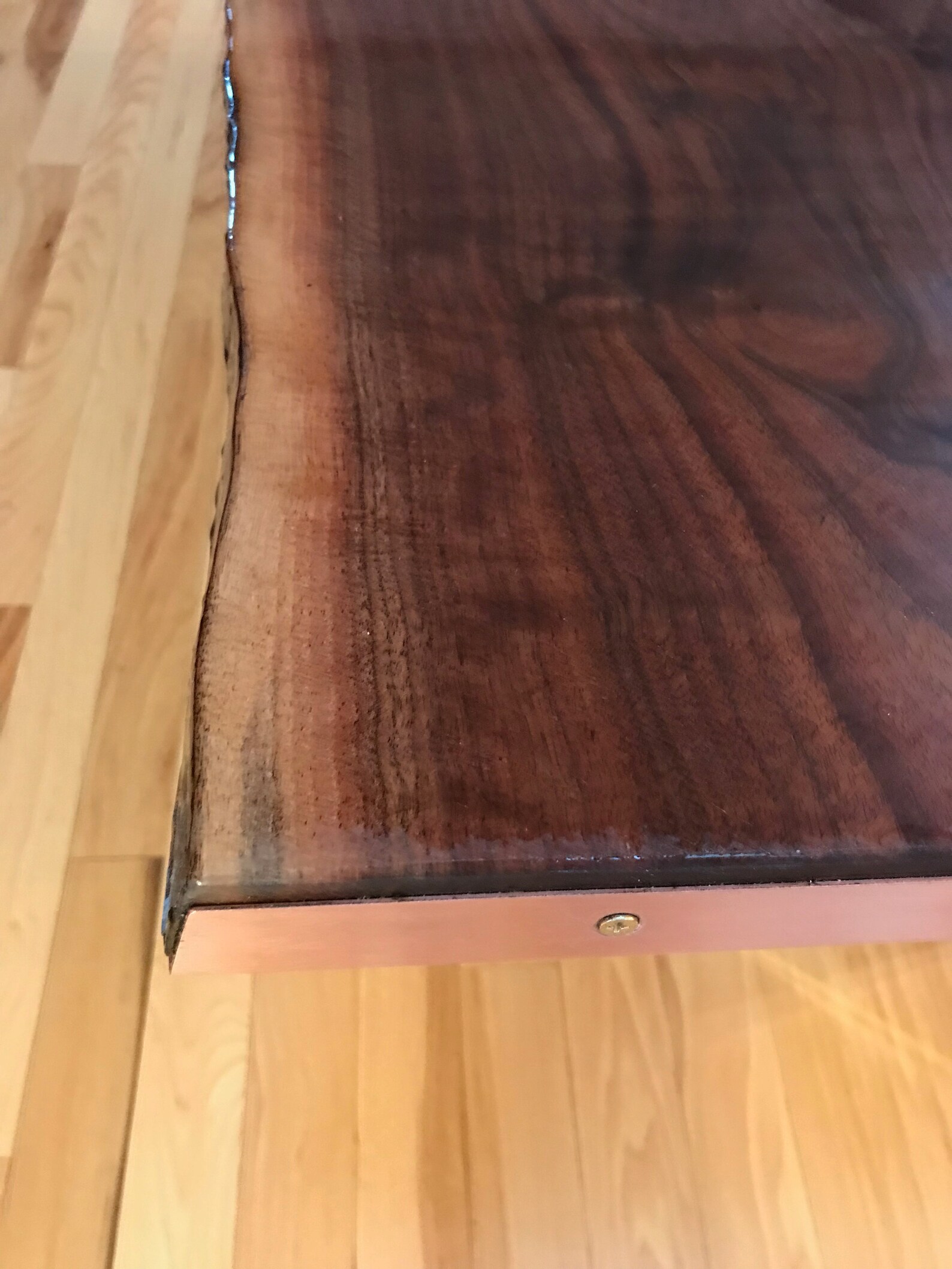 SOLD! Order Yours! Custom Walnut LED Lighted Live Edge Coffee Table, - Etsy
