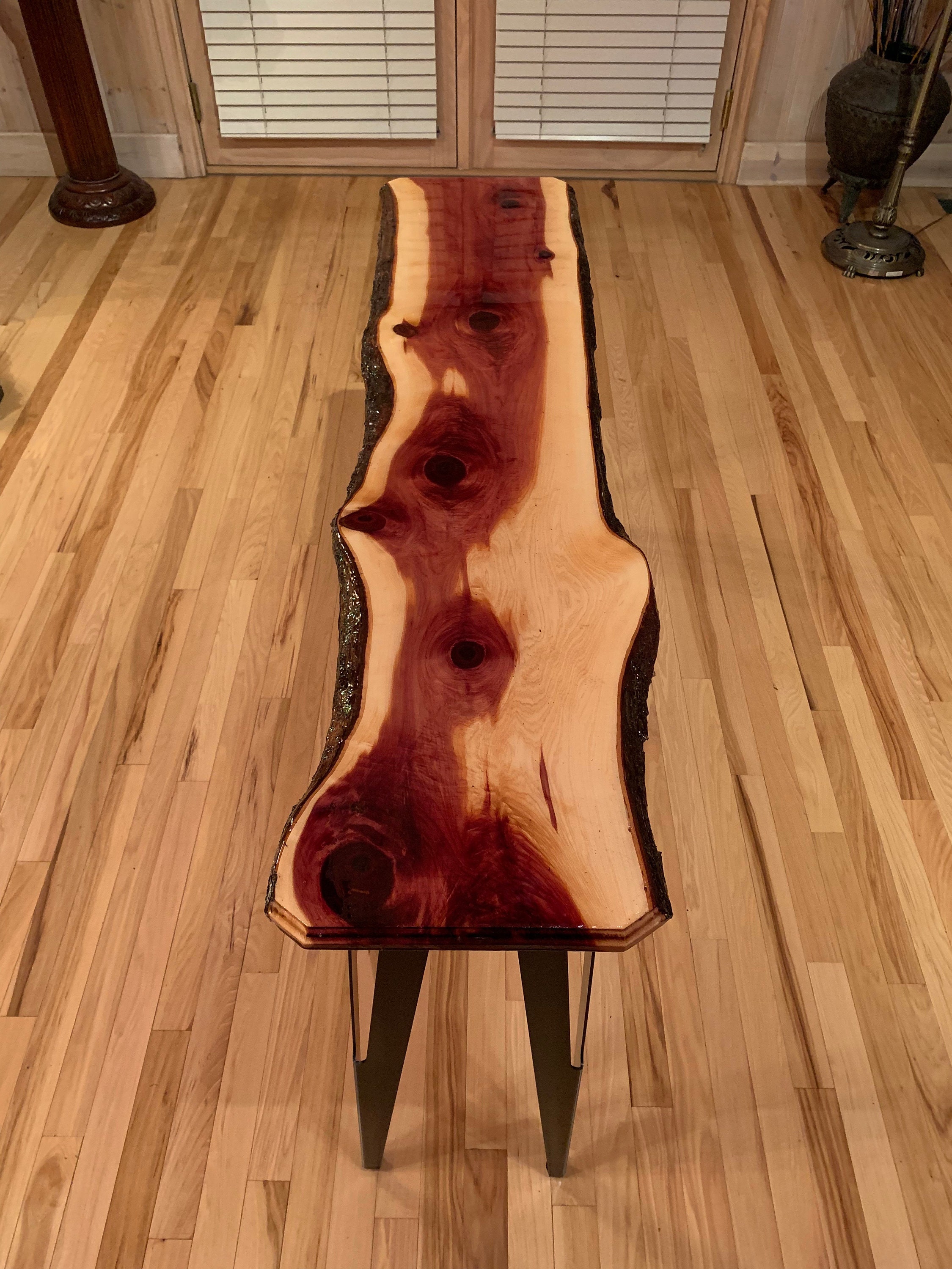 SOLD! Live Edge Resin Entryway Console Table-custom Order Yours Today ...