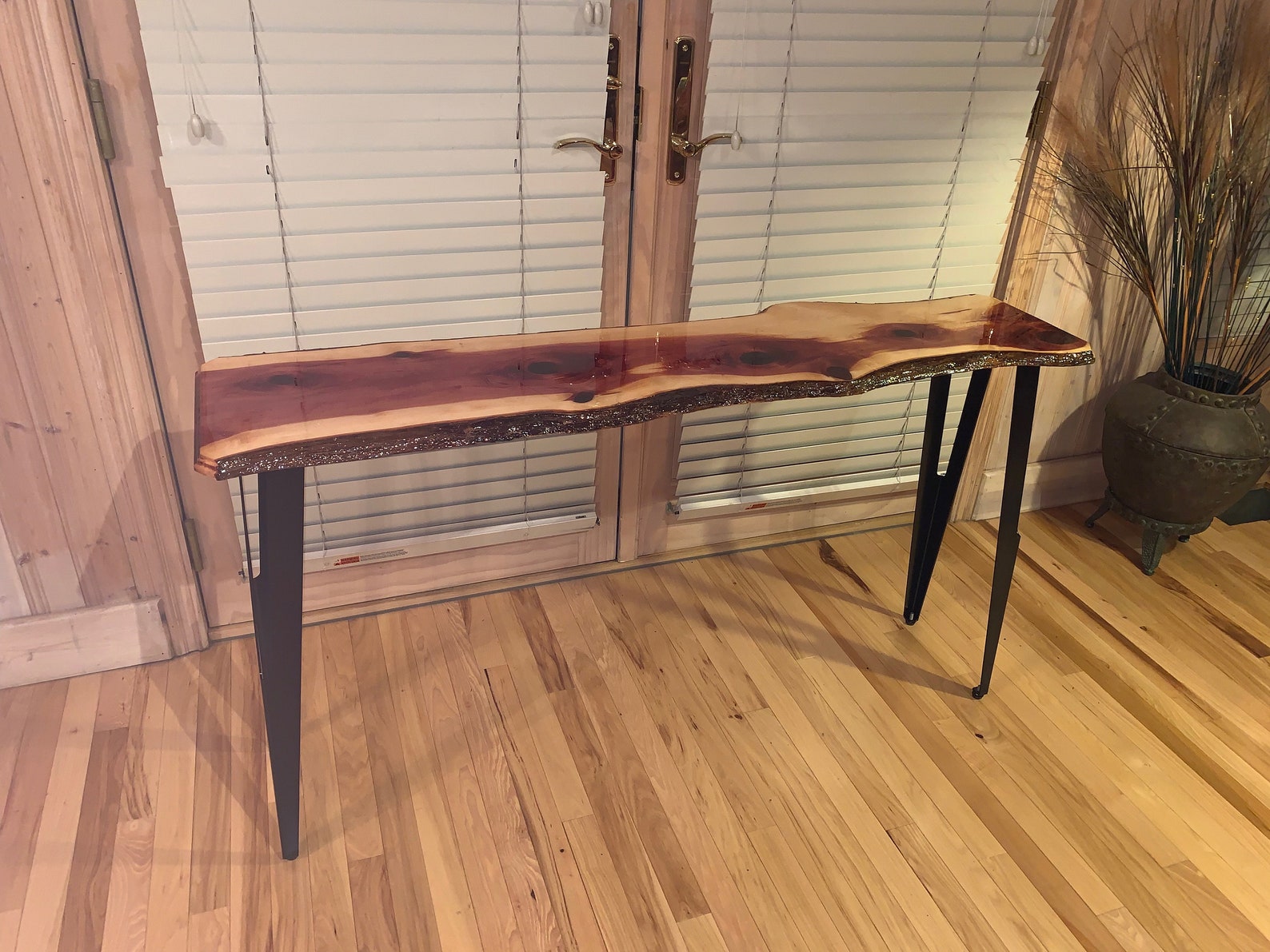 SOLD! Live Edge Resin Entryway Console Table-custom Order Yours Today ...