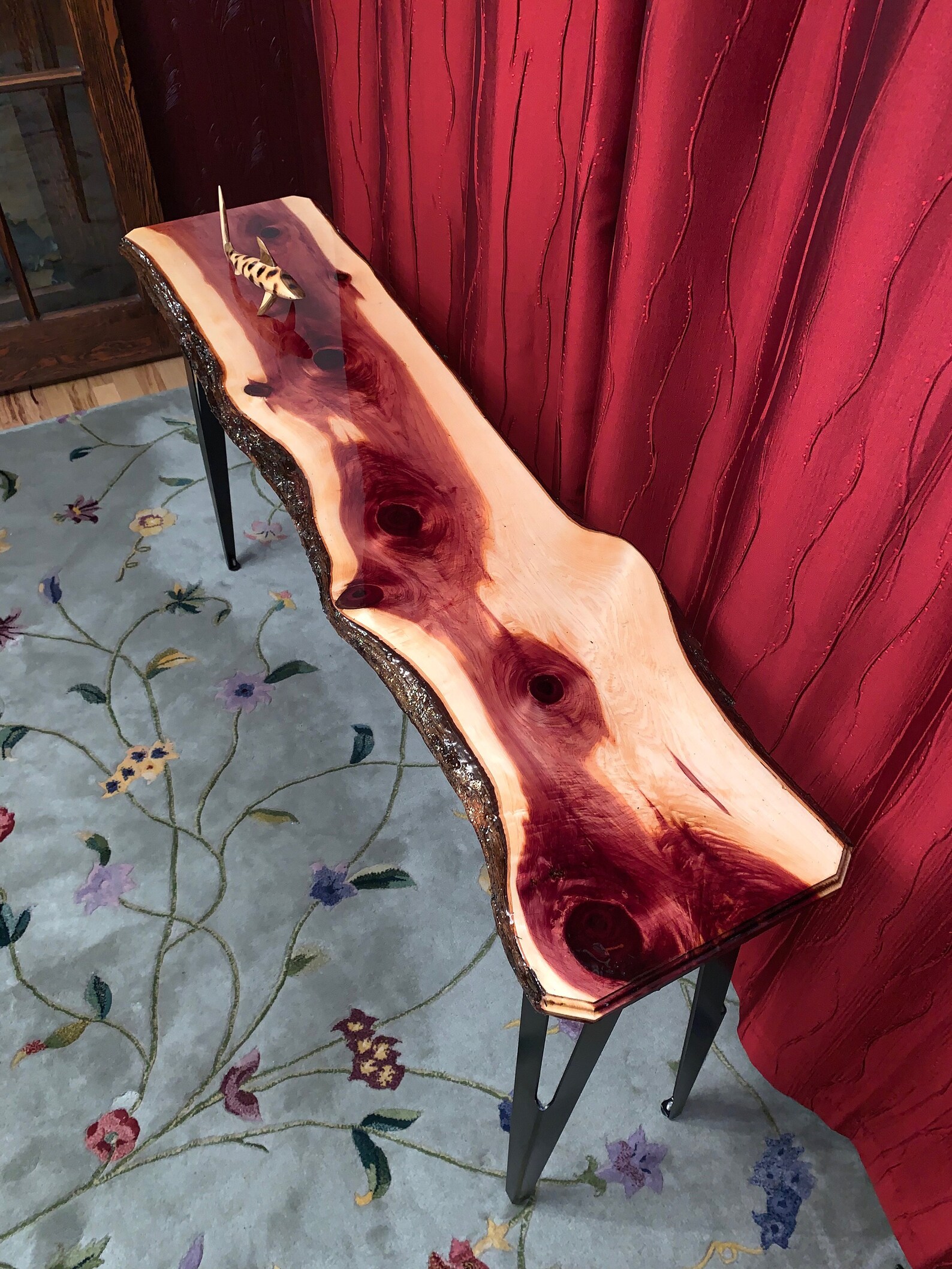 SOLD! Live Edge Resin Entryway Console Table-custom Order Yours Today ...