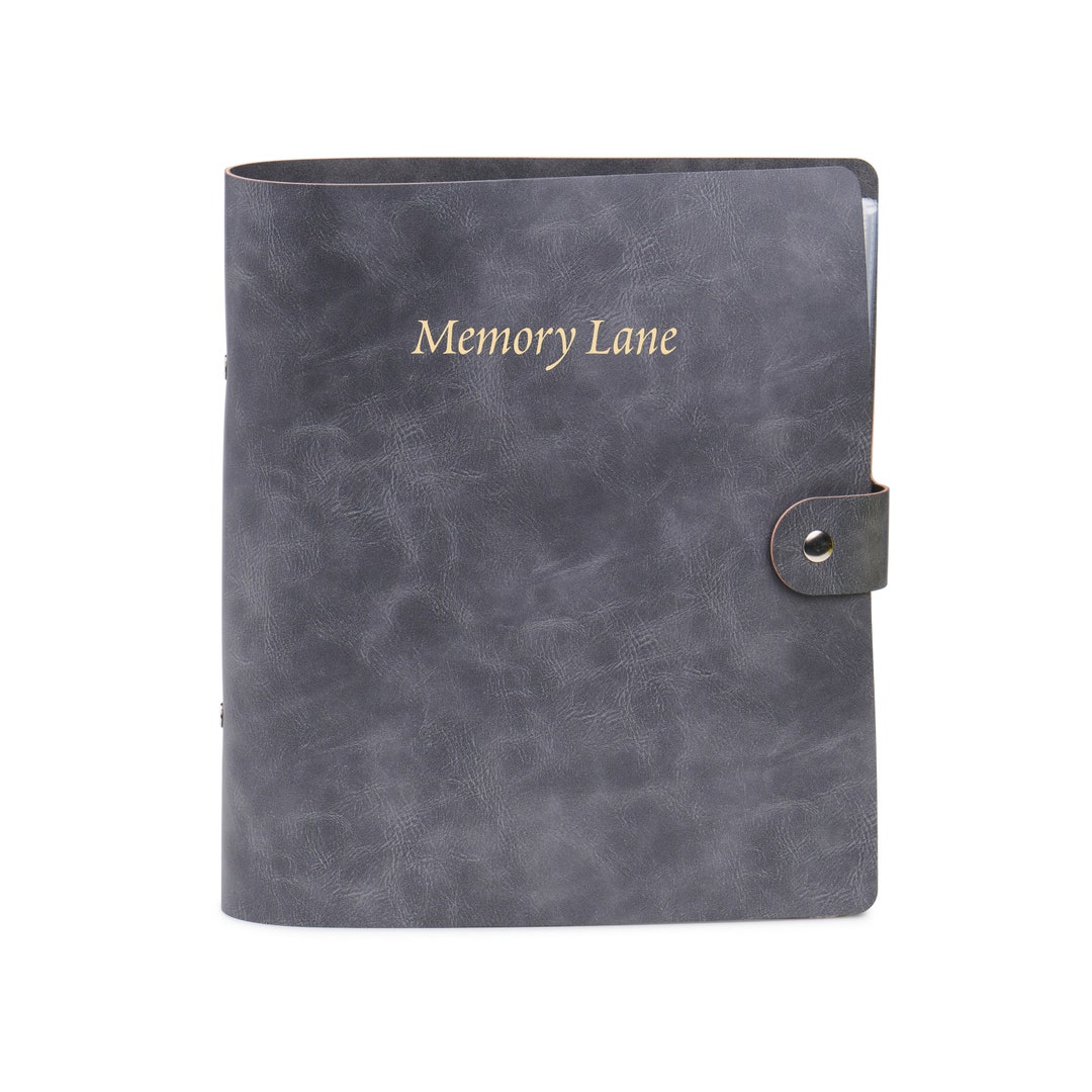 Personalized 4x6 PU Leather Album for 160 Photos Occasional Motto ...