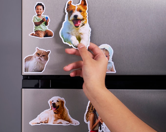 Face Magnets Custom Portrait Magnets. Custom Illustrated Gift, Family ...