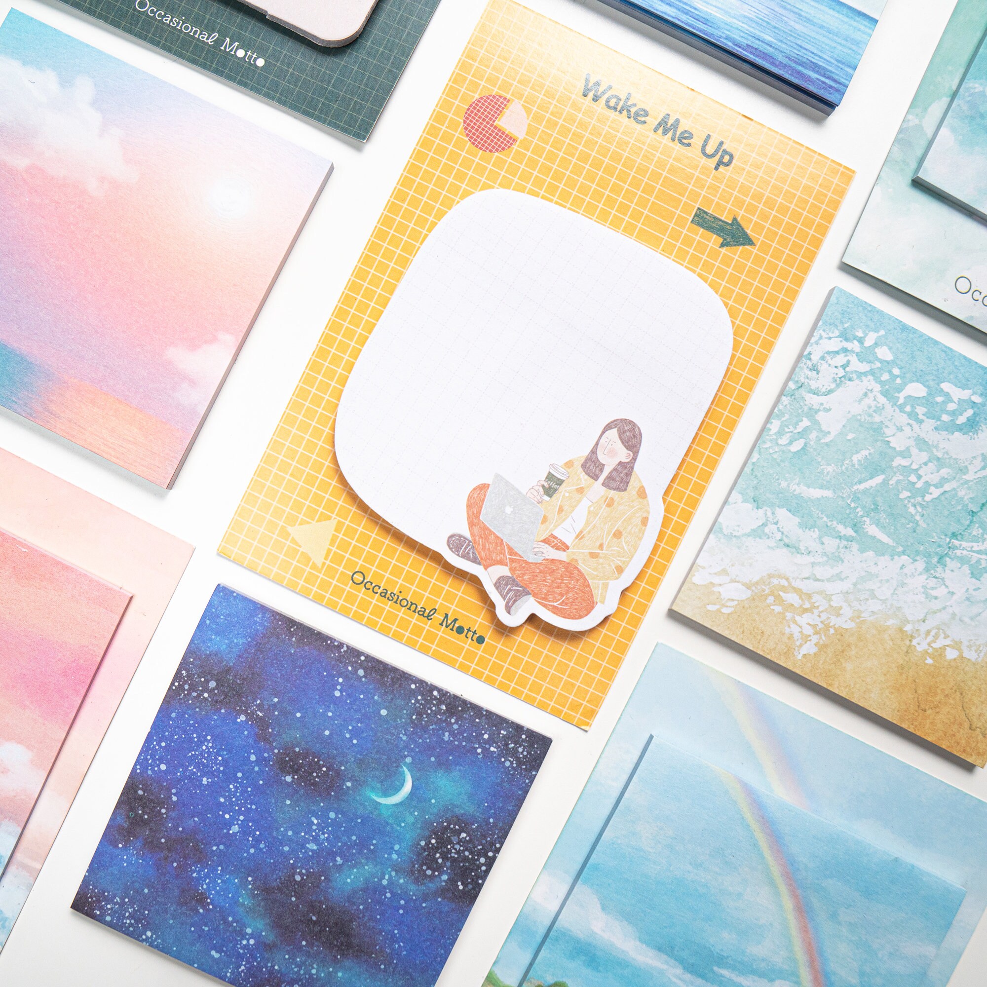 Mixed 10 Sticky Notepads Bullet Journal Sticky Notes - Etsy