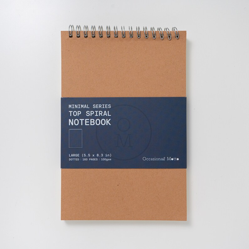 Top Spiral Kraft Notepad 160 Pages 80 Sheets 100 Gsm - Etsy