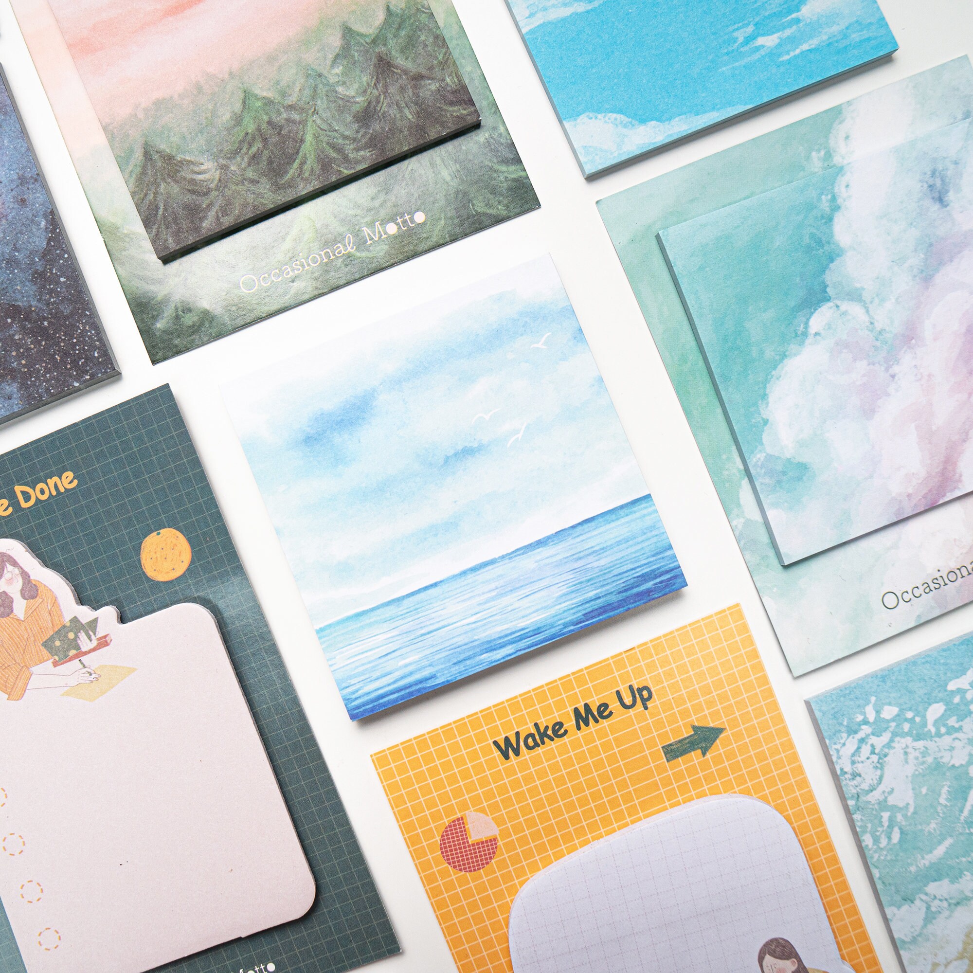 Mixed 10 Sticky Notepads Bullet Journal Sticky Notes - Etsy