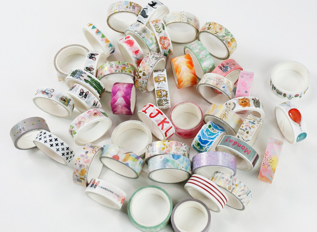 Mixed 15 Washi Tapes | Non-repeat Styles | Tape Combo | Washi Tape Set ...