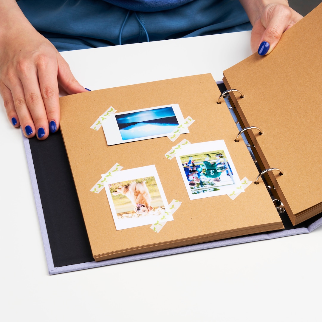 Personalized Linen Hardcover Portrait Binder Scrapbook | 40 Sheets ...