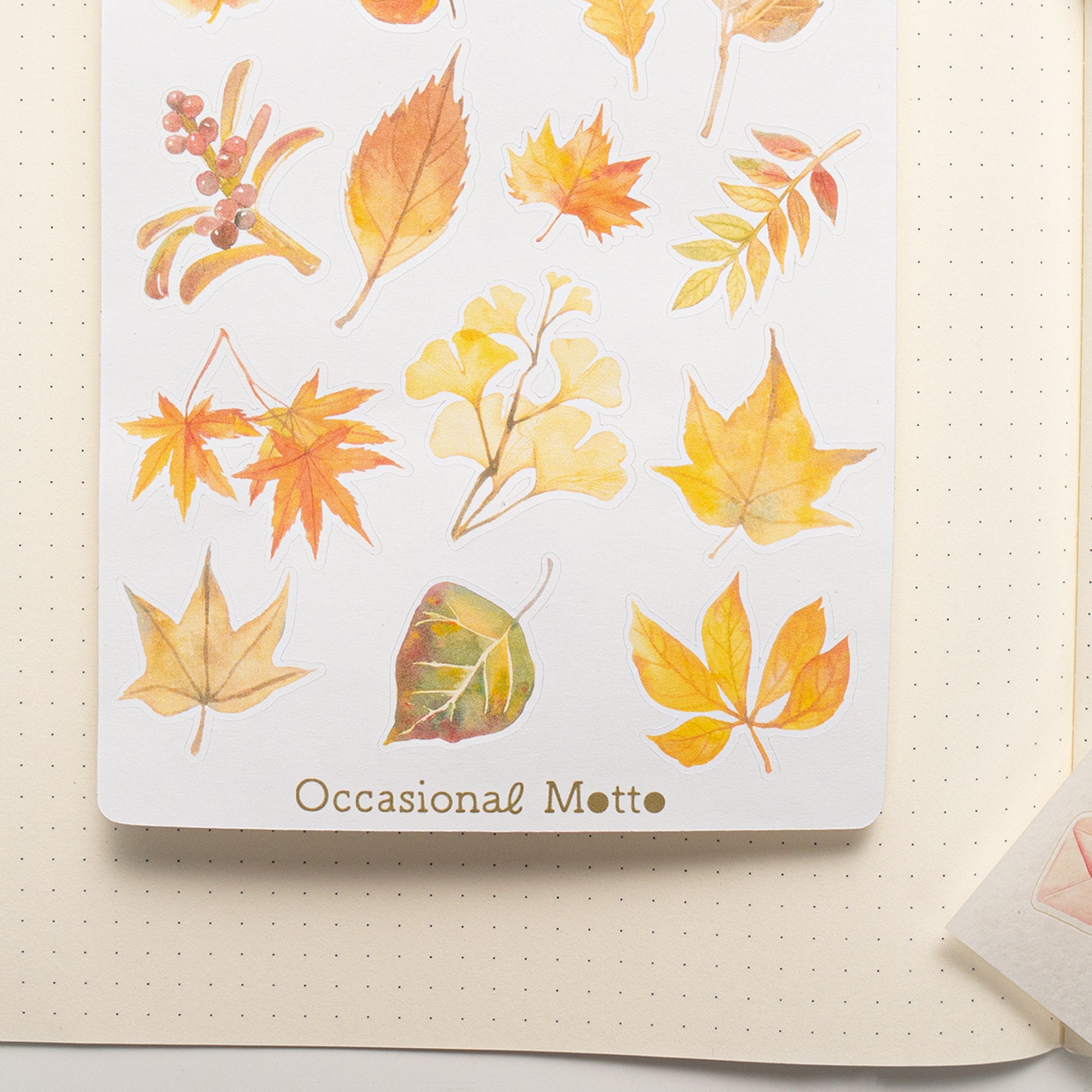 Enchanting Fall Autumn Leaves Sticker Sheet Autumn Leaves | Etsy