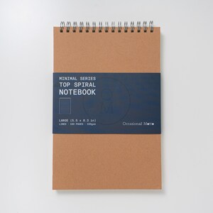 Top Spiral Kraft Notepad 160 Pages 80 Sheets 100 Gsm Eco-friendly Paper ...