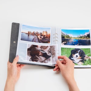 Personalized 4x6 PU Leather Album for 160 Photos | Occasional Motto ...