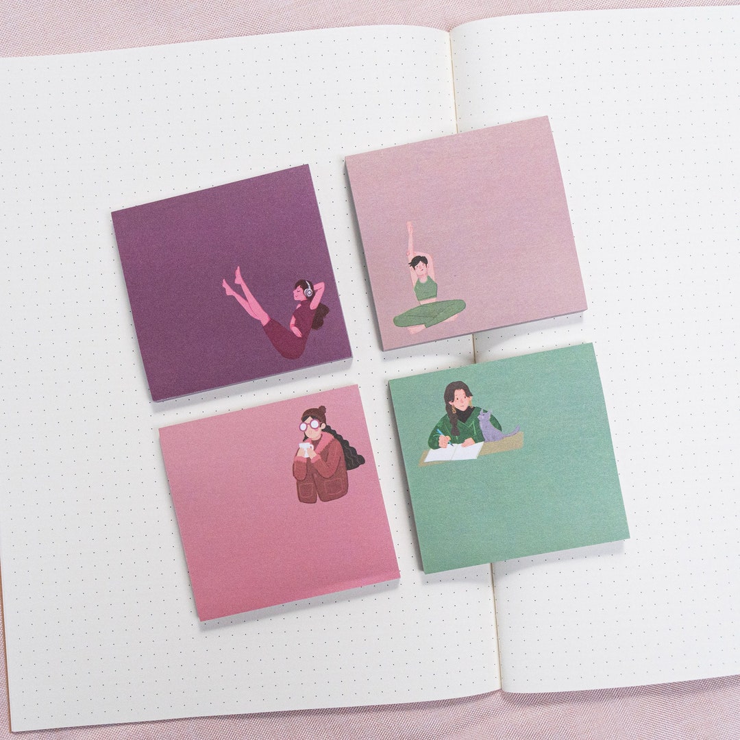 Pleasant Mood Sticky Notes | Made in USA | 50 Sheets 3x3 Inch Sticky ...