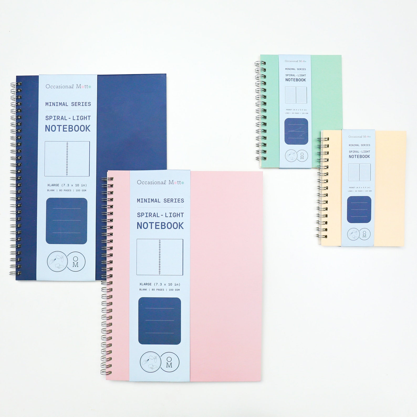 Colorful Cover Spiral Notebook 80 pages 40 sheets 100 gram | Etsy