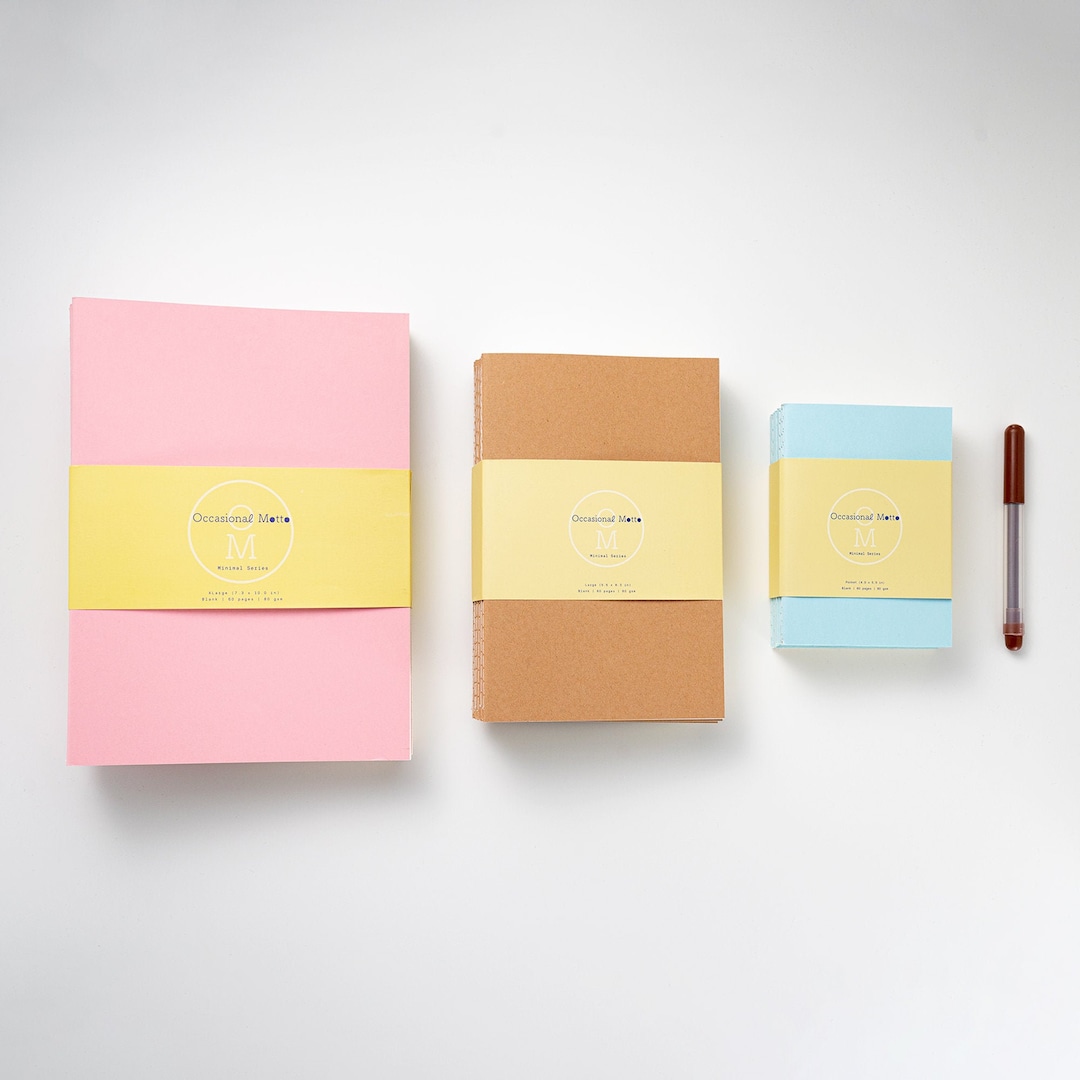 10-pack Kraft Notebook 60 Pages 30 Sheets Paper 80 Gsm Traveler ...