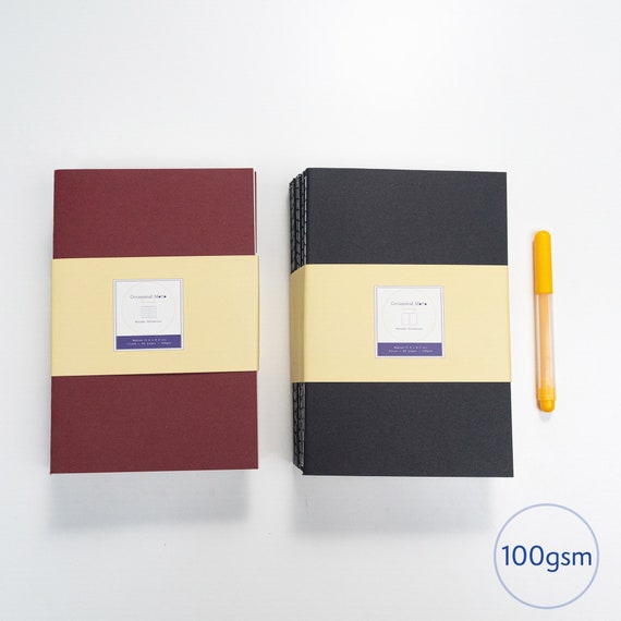 Set of 10 A5 Medium Stitch Bound Notebooks 100gsm - Etsy
