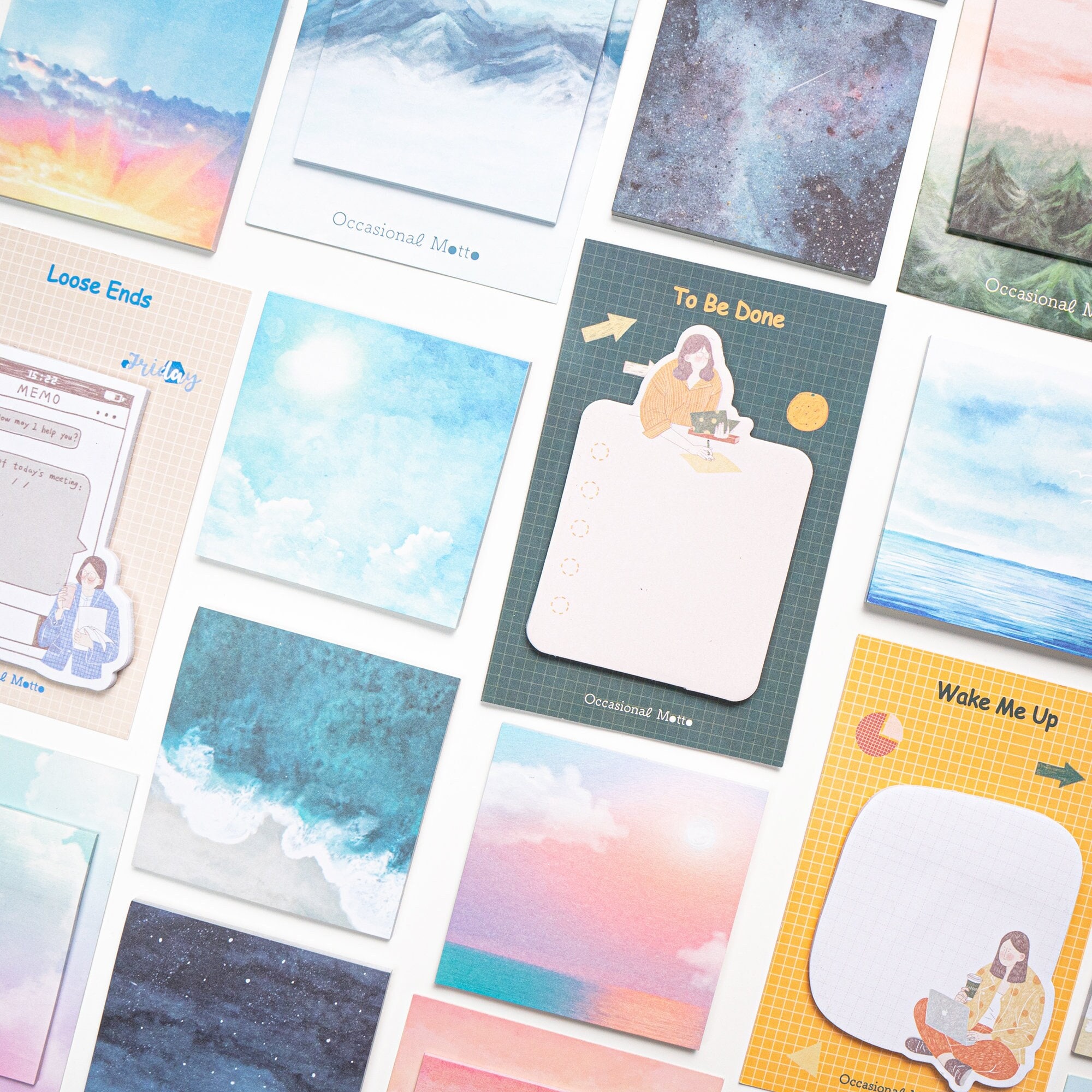 Mixed 10 Sticky Notepads Bullet Journal Sticky Notes - Etsy