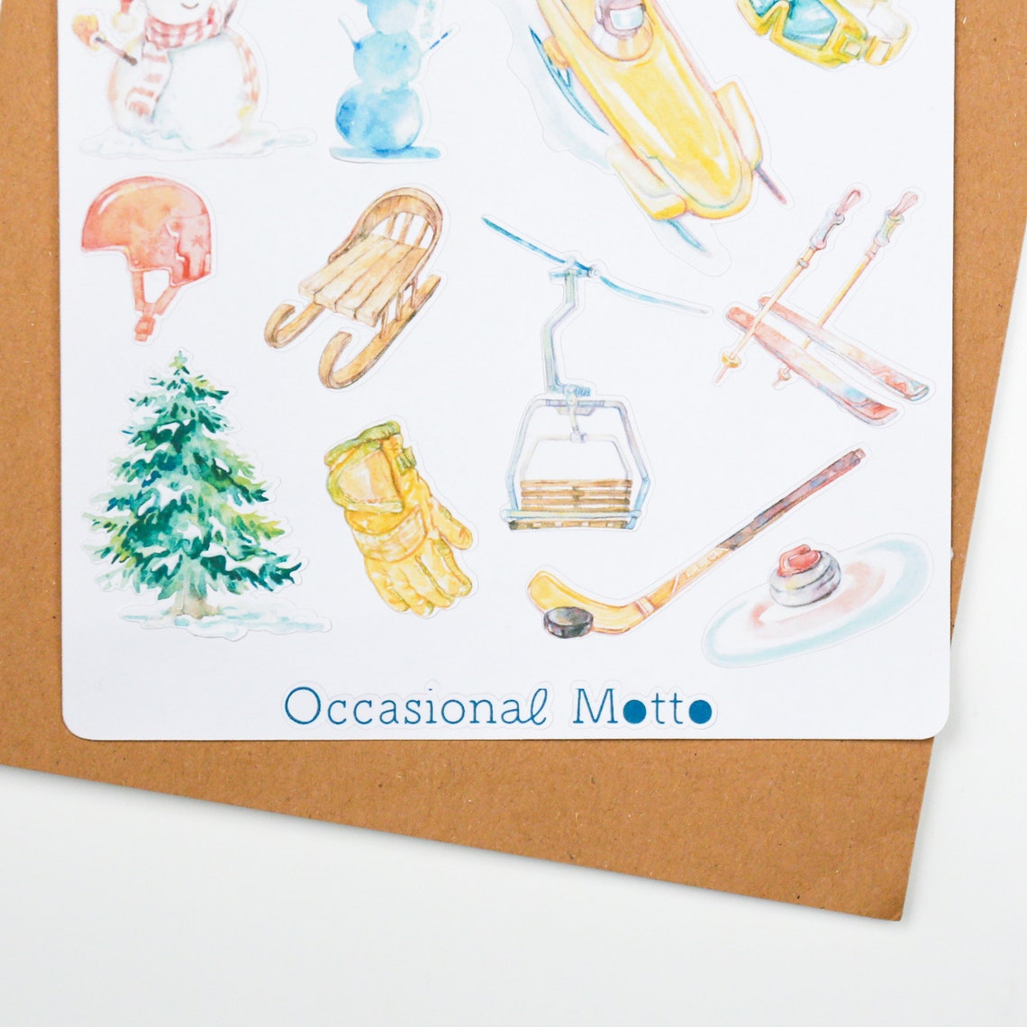 Winter Activities Themed Sticker Sheet for Journaling Winter - Etsy